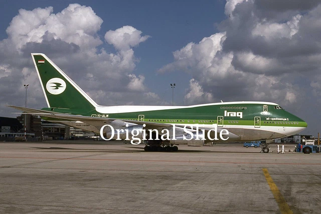 AIRCRAFT SLIDE - Iraqi Government B.747SP YI-ALM @ AMSTERDAM 1986 (B004 ...