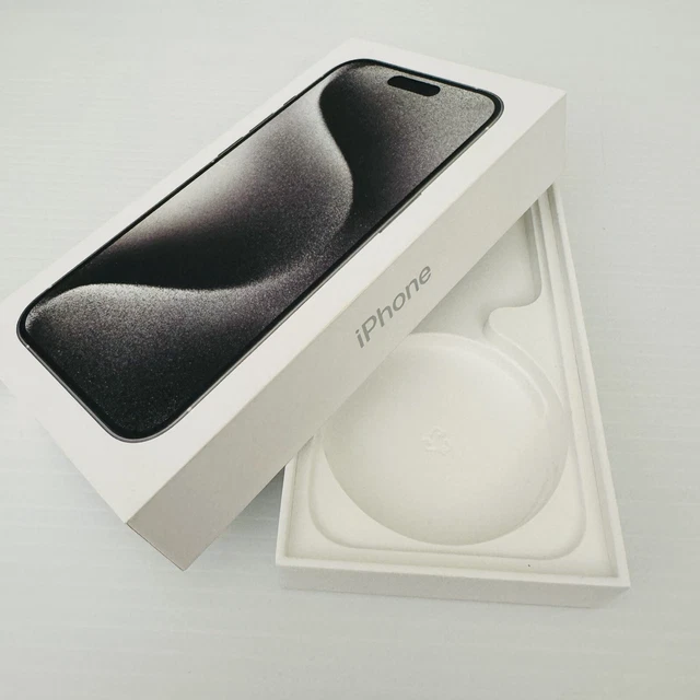 APPLE IPHONE 15 Pro White Titanium 128gb - Empty Box ONLY - Free Post ...