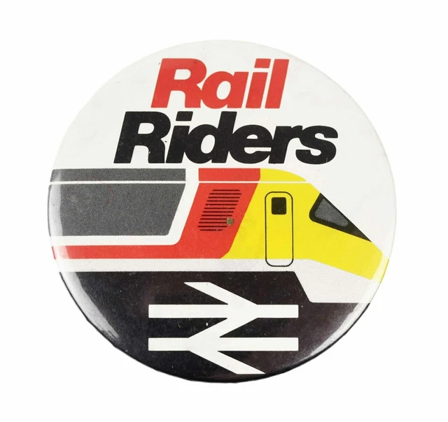 VINTAGE OLD BRITISH Rail BR Rail Riders Metal Button Badge £4.50 ...