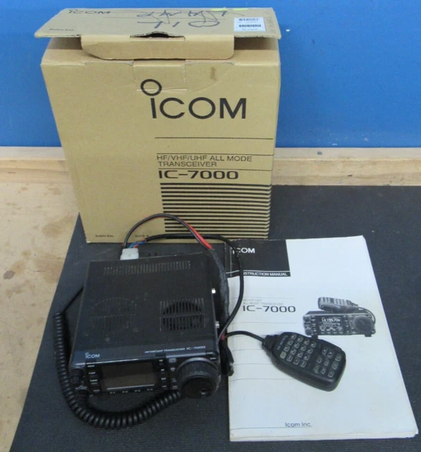 ICOM IC-7000 HF/VHF/UHF ALL MODE transceiver with microphone and manual ...