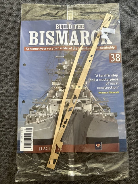 HACHETTE PARTWORKS BUILD the Battleship Model Bismarck Part 38 $18.00 ...