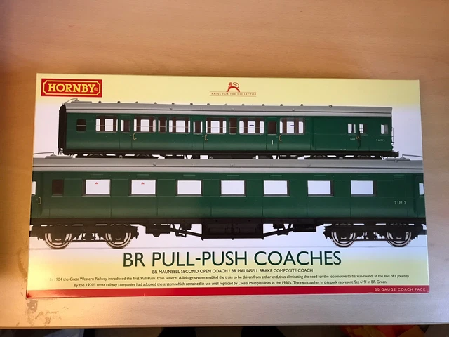HORNBY R4534D BR (Ex-Maunsell) Pull/Push Coach Pack Set 619 Era 4 or 5 ...