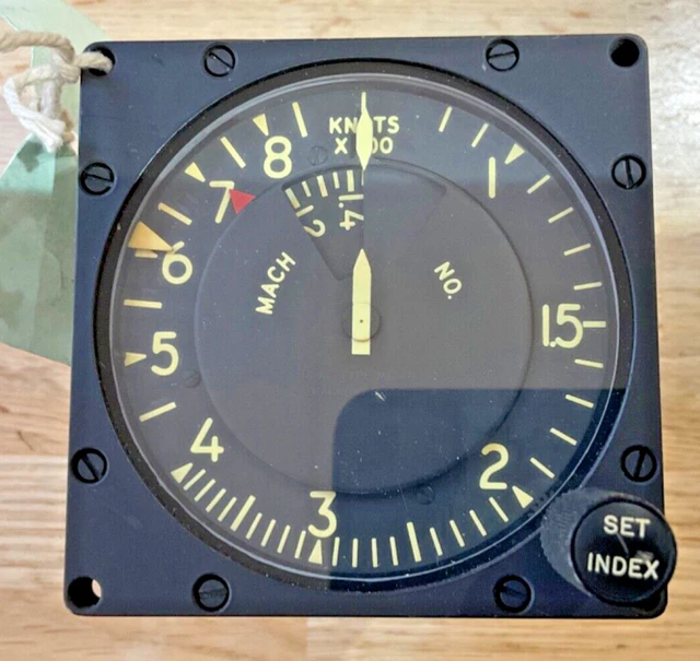 VINTAGE F-104 STARFIGHTER Aircraft Airspeed Mach Number Indicator Type ...