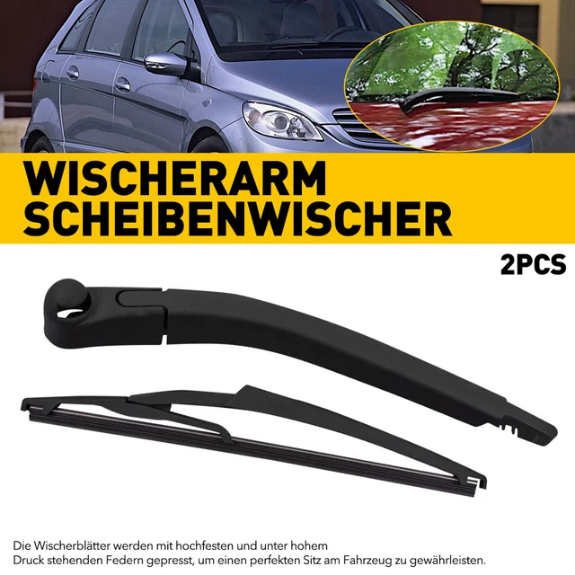 SET HECKSCHEIBEN WISCHERBLATT Heckwischerarm Kappe für MERCEDES B ...