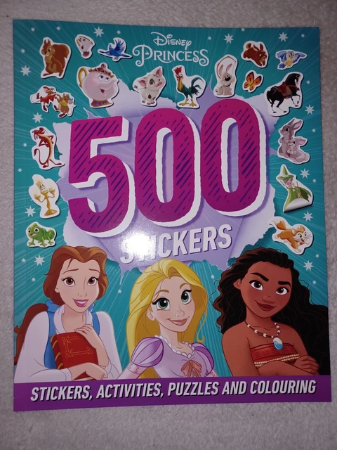 DISNEY PRINCESS STICKER Activity Book 500 Stickers 30 Pages Brand New ...
