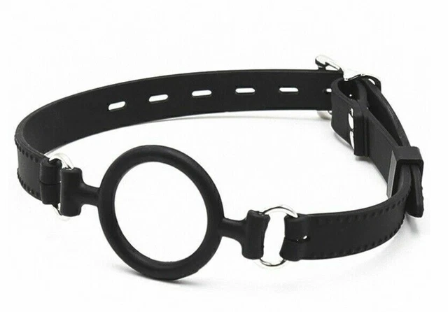 SILICONE RESTRAINT OPEN Mouth Head Harness Open Mouth Ring Gag Fixation ...