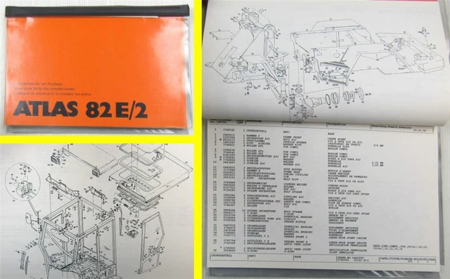 ATLAS 70/3 RADLADER Ersatzteilliste Spare parts list Catalogue de ...