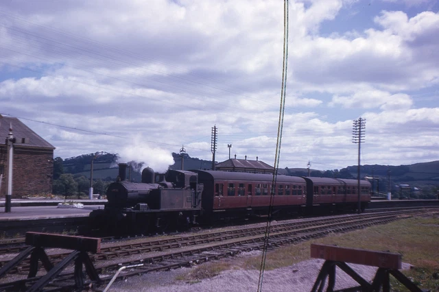 ORIGINAL SLIDE BR/GWR 14xx Steam Loco 1451 Dulverton Aug63 12.30 to St ...