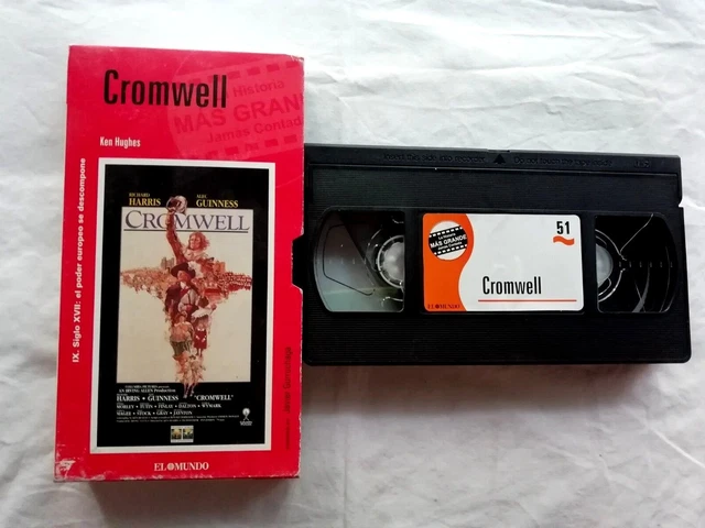 CROMWELL VHS TAPE Ken Hughes Richard Harris Alec Guinness Spanish £28. ...