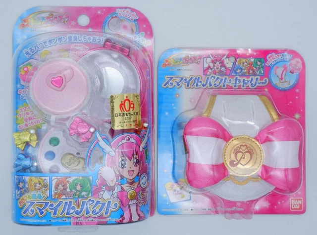 GLITTER FORCE SMILE PreCure Pretty Cure Smile Pact & Holder Set BANDAI ...