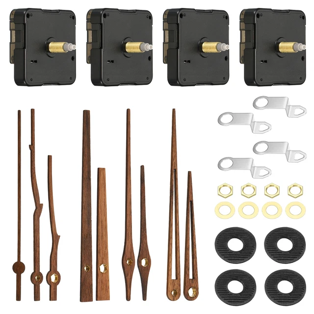 CLOCK MECHANISM REPLACEMENT, 4 Set Quartz Clock Mechanism DIY Wall ...