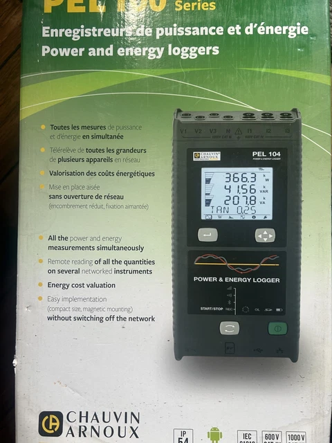 CHAUVIN ARNOUX - PEL103 - Power Energy Logger £1,230.68 - PicClick UK