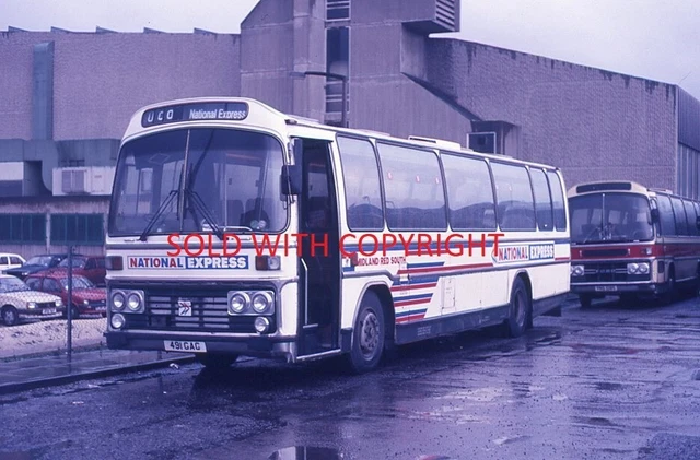 35MM ORIGINAL BUS slide National Express Midland Red South 491 GAC? £5. ...
