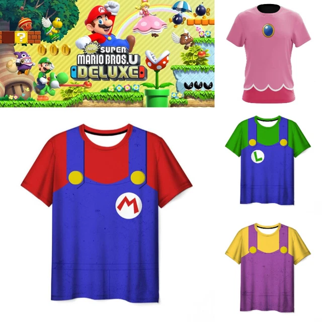 THE SUPER MARIO Bros. Movie Luigi 3D Print Round Neck Adult T-Shirt ...