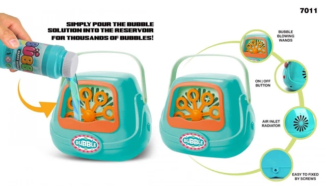 KIDS BUBBLES MAKER Blower Machine Automatic Garden Outdoor Child Party ...