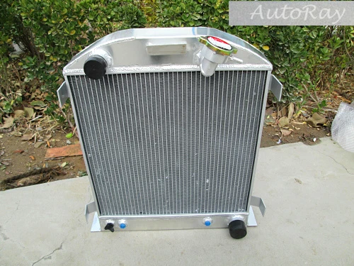 ALUMINUM RADIATOR FORD 1932 Hi-Boy Chevy Engine Hotrod 3Row Overall ...
