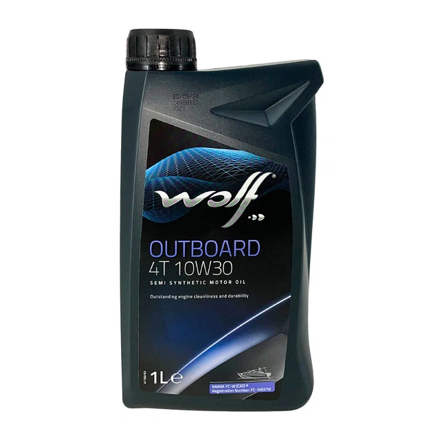 HUILE MARINE WOLF Hors-Bord 4T 10W-30 NMMA FC-W, API SL, API SJ, 1 ...