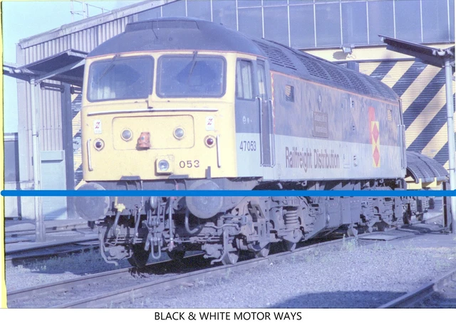 TRAIN NEGATIVES Class 47 053 In Railfreight Grey Livery £0.99 - PicClick UK