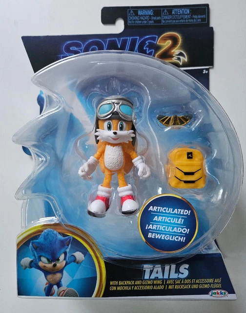 TAILS IN PILOT Outfit Hat Backpack (Sonic the Hedgehog 2) Movie 4" 10cm ...
