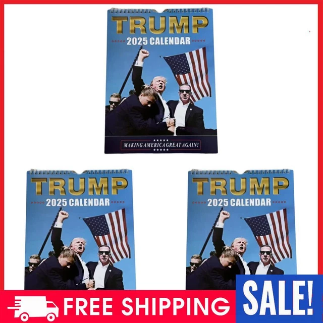DONALD TRUMP 2025 Desk Calendar Trump 2025 Calendar Trump Shot Planning ...