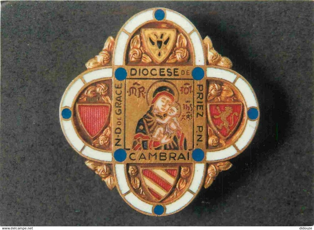 ART - ART Religieux - insigne diocésain des pèlerins à Lourdes - Blason des Arro EUR 2,00 ...