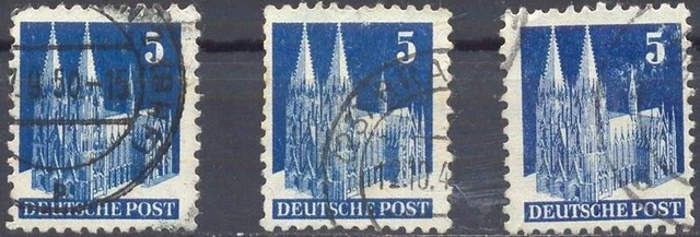BIZONE MI-NR.75 All.Bes. Bauten 5Pf Jahrgang 1948 Gestempelt (XD2833 ...