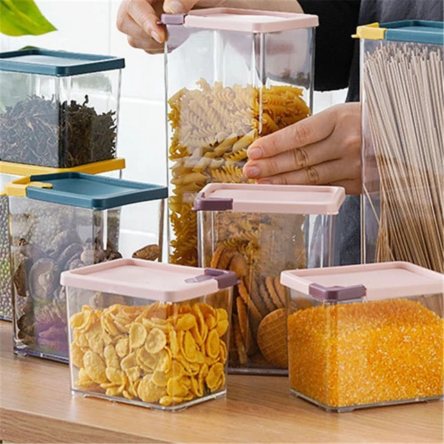 DRY GOODS CONTAINER Whole grains storage box food storage tank sealed ...