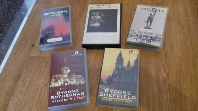 SET OF 5 Sheffield (VHS) Cassettes Tapes - Bygone Rotherham/At War ...