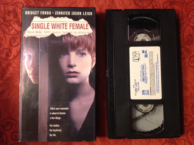 SINGLE WHITE FEMALE VHS Bridget Fonda Insane Roommate Thriller NICE ...