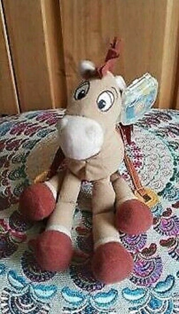 NEW MATTEL STAR Bean Toy Story 2 Bullseye Horse Bean Bag Plush Soft Toy ...