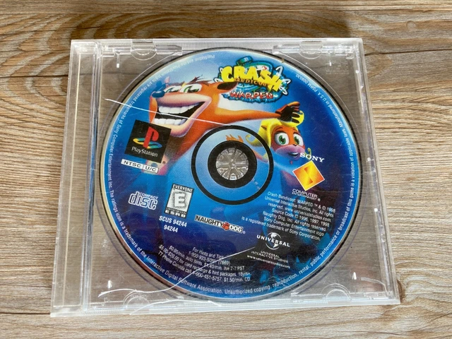 CRASH BANDICOOT 3: Warped (PlayStation 1) PS1 Game Disc Only Black ...