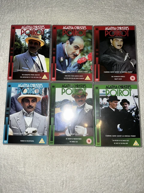AGATHA CHRISTIE POIROT Collection Dvd Bundle X 6 Region 2 Set Detective ...