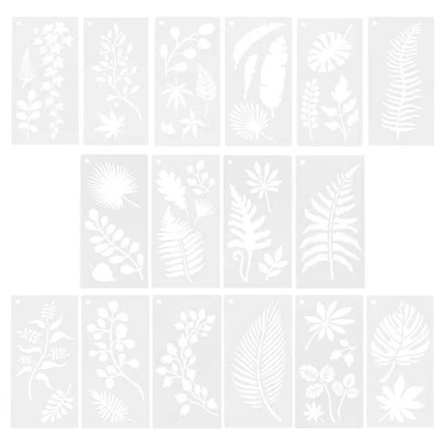 16 PIÈCES CARNET Journal Pochoir Tableau De Graffiti Pochoirs De De Feuille EUR 16,28 - PicClick FR