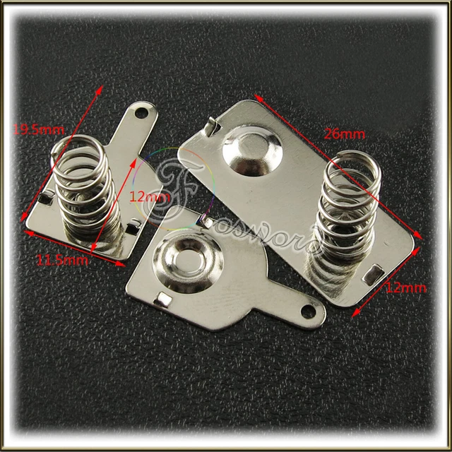 AA BATTERY HOLDER Terminal Compartment Set Spring Solder Tab Handset ...