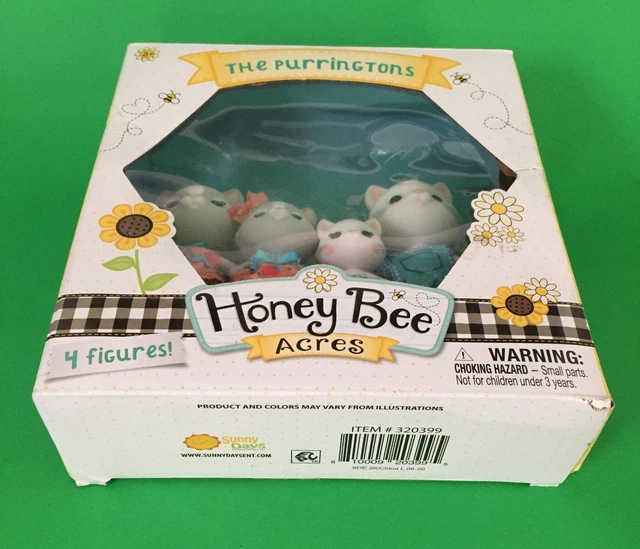 HONEY BEE ACRES Critter Family The Purringtons Cat Lot of 4 NIB $14.05 ...