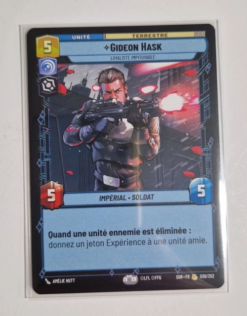 GIDEON HASK - Rare - Carte Star Wars Unlimited - Version Française EUR ...