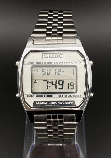 VINTAGE SEIKO 1980’S Alarm Chronograph LCD Digital Watch Original ...