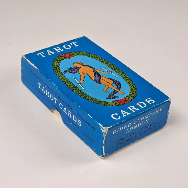 VINTAGE RIDER WAITE Tarot Card Deck, Blue Box, 1971 AMAZING CONDITION ...