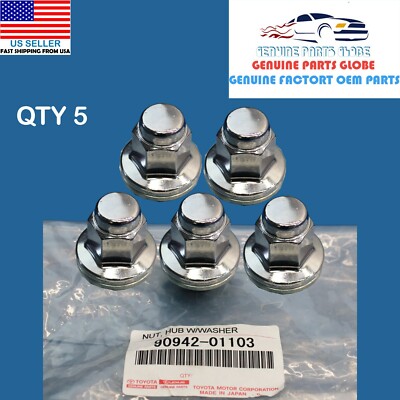 GENUINE TOYOTA TUNDRA Sequoia Lx470 Lx570 Alloy Wheel Lug Nut Set 5X ...