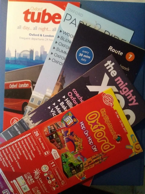 BUS TIMETABLE OXFORD Park & Ride, Tube, Route 7, City Sightseeing, X90 ...