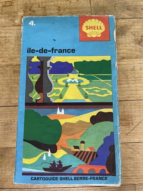 CARTE ROUTIÈRE SHELL 4 Île De France - Cartoguide Shell Berre-France ...