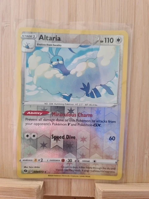 ALTARIA 049/073 CHAMPIONS Path - Reverse Holo Rare Pokemon Card - Mint ...