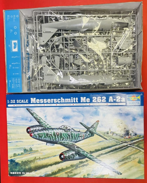 TRUMPETER 1/32 MESSERSCHMITT Me 262 A-2a SCALE MODEL KIT £45.00 ...