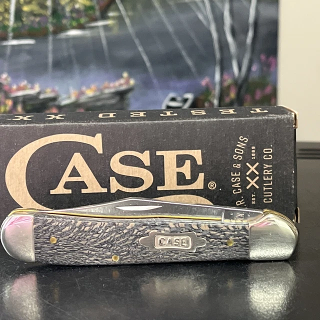 CASE XX COPPERHEAD Knife Black Sycamore Wood CA25572 Folding Pocket ...