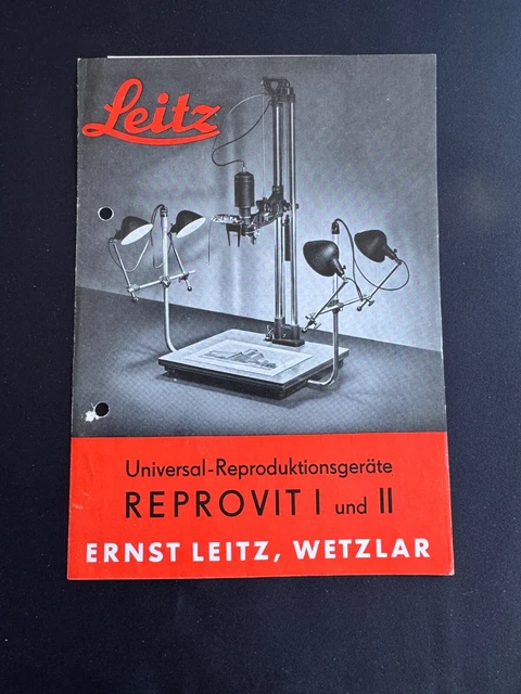 #A0651-LEICA LEITZ UNIVERSAL-REPRODUKTIONSGERÄTE REPROVIT I und II ...