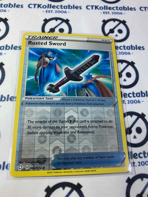 RUSTED SWORD #062/072 Reverse Holo Pokémon Card Shining Fates EUR 1,48 ...
