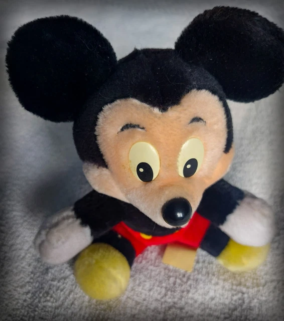 MICKEY MOUSE VINTAGE retro 1980s Disneyland Walt Disney World soft toy ...