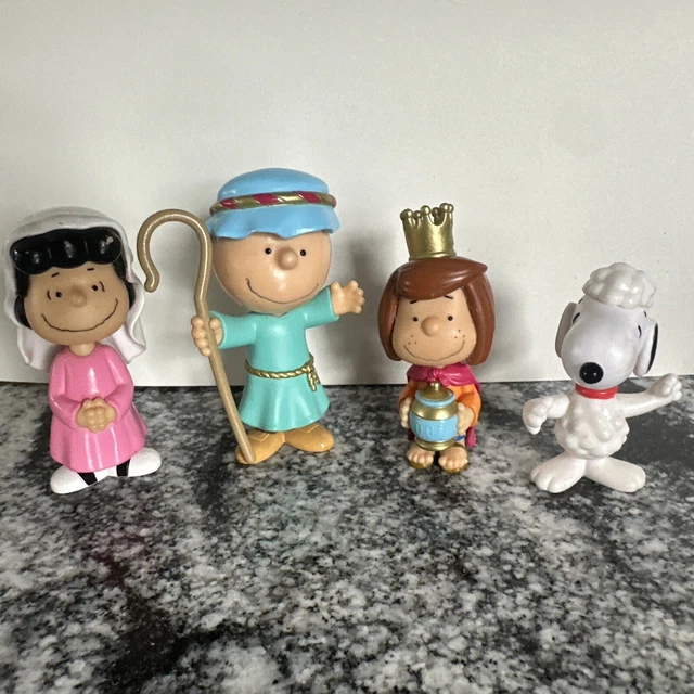 PEANUTS NATIVITY SET Charlie Brown Lucy Sally Snoopy Peppermint Patty Christmas £17.86 - PicClick UK