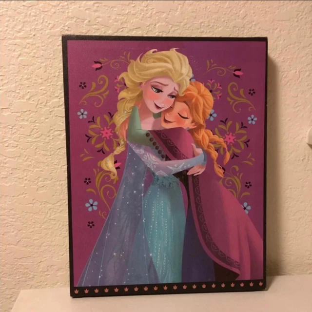 DISNEY FROZEN ELSA & Anna Family Forever Canvas Print Wall Art 14"x18 ...