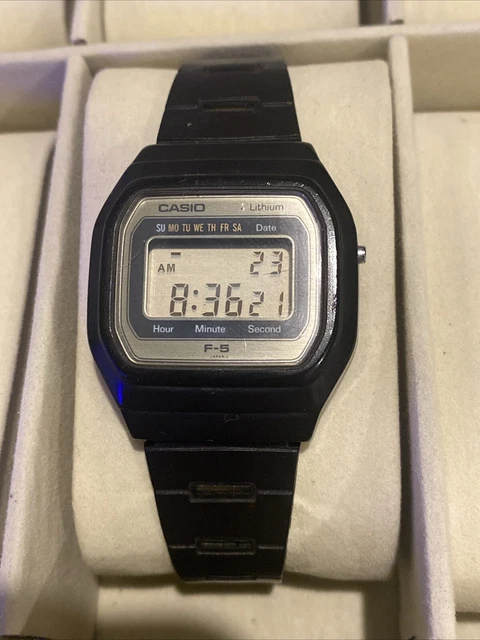 RARE VINTAGE CASIO F-5 Lithium Watch Module 58 Working Order £59.99 ...